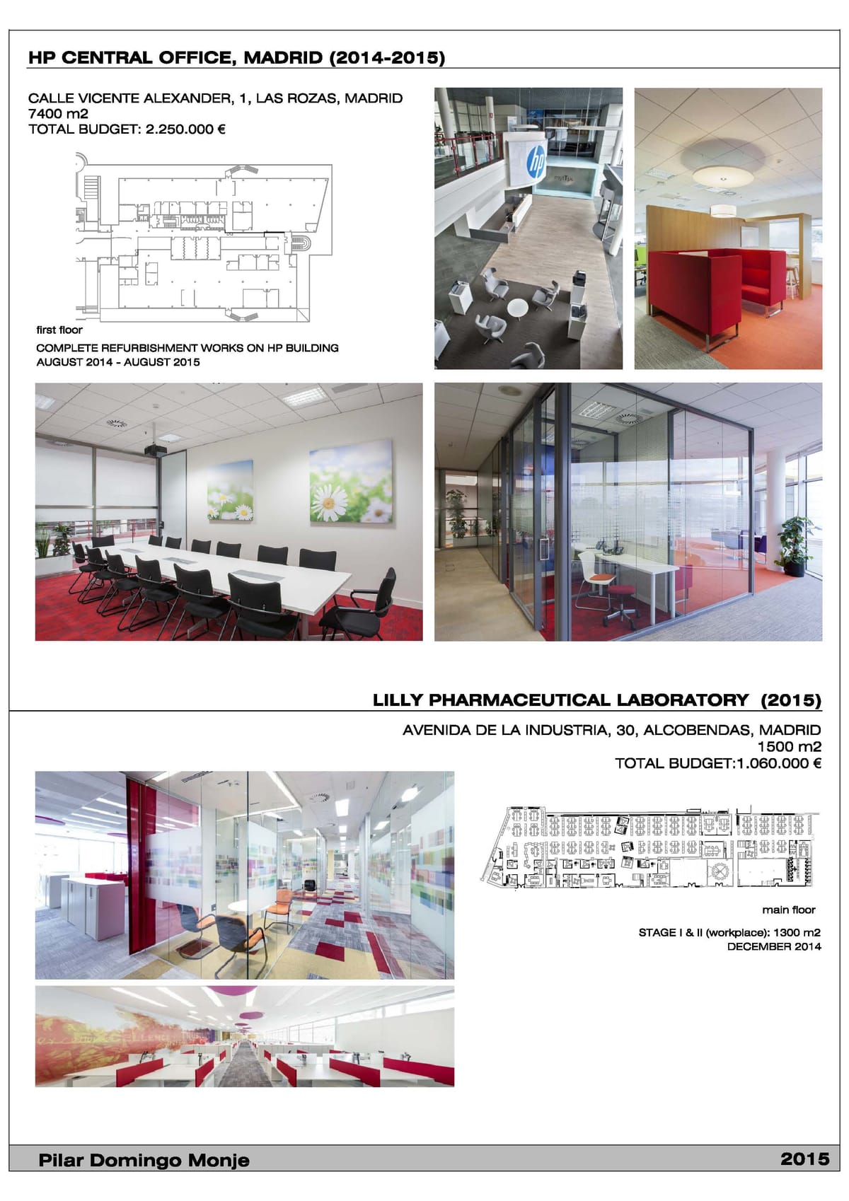 HP and LILLY headquarters´interior refurbishment | MARIA PILAR DOMINGO ...