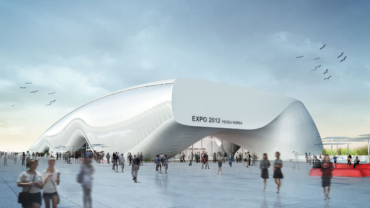 Construction Photos of soma’s Thematic Yeosu EXPO Pavilion | News ...