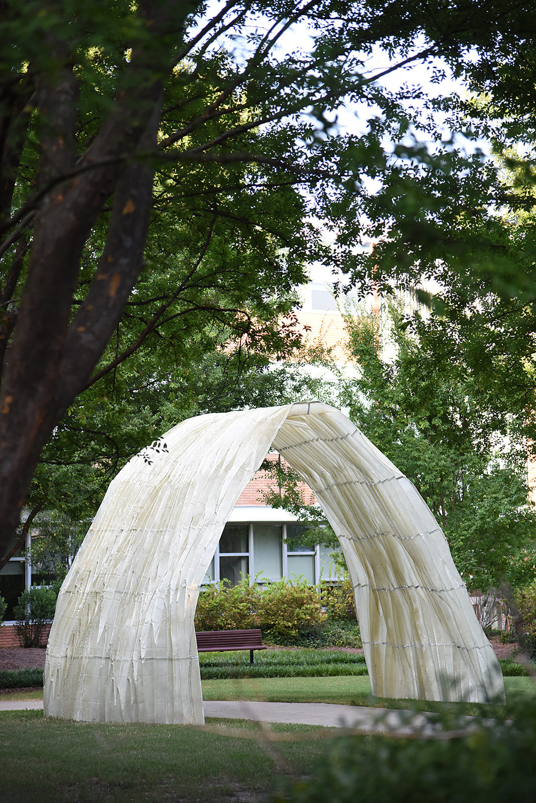 See how Joseph Choma built the “Chakrasana” arch using his fiberglass ...