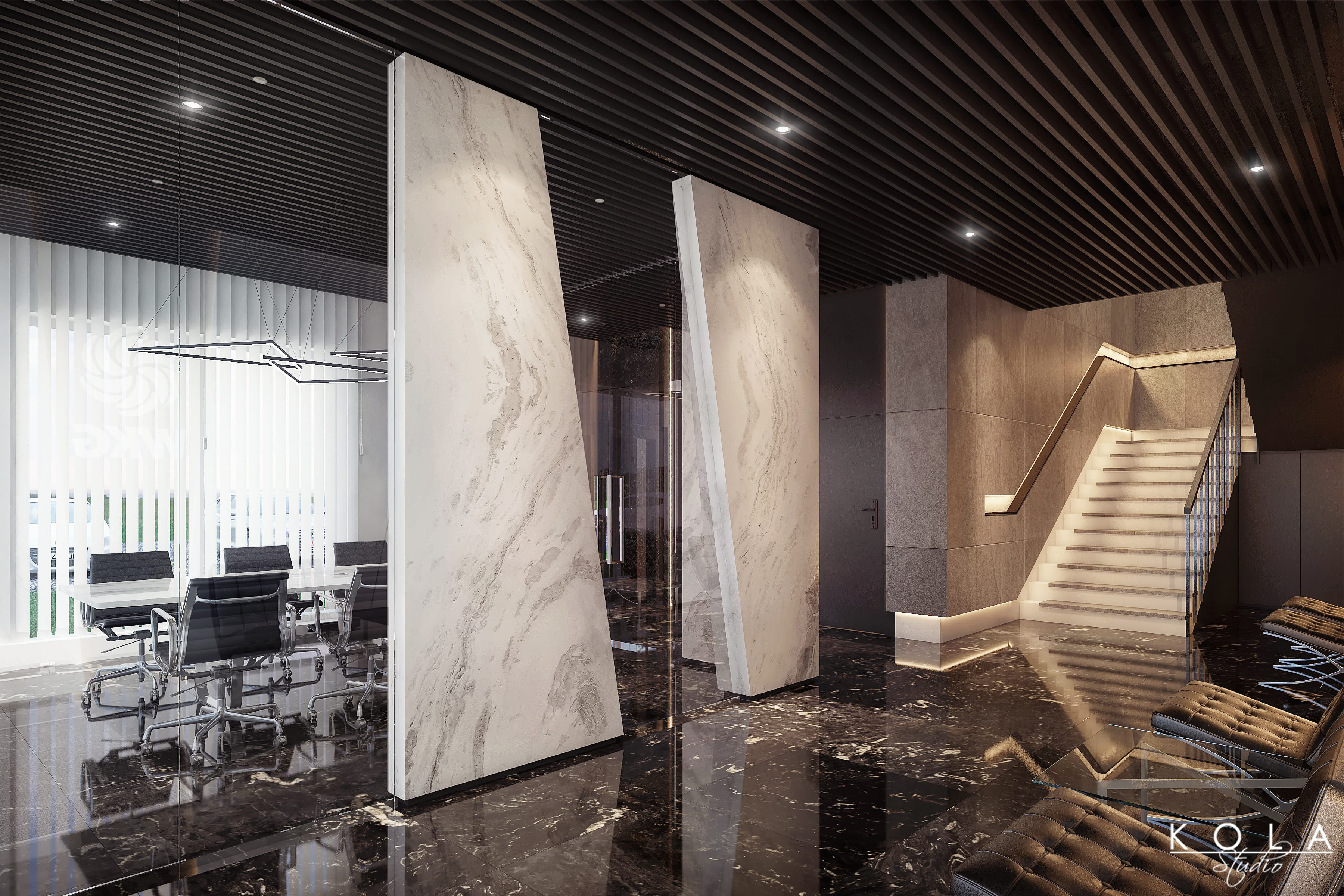 Lobby area | KOLA Studio Architectural Visualizations | Archinect