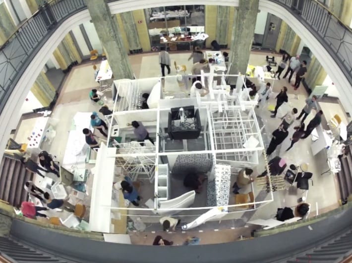 Architecture Students Create Parti Wall Installation over 72-Hour ...