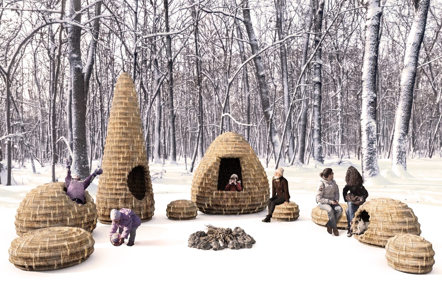 Winning designs of the 2020 Warming Huts competition in Winnipeg