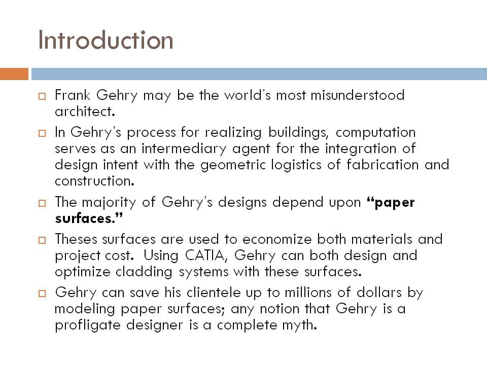 FEM Analysis Project - Frank Gehry Cladding System | Gallery | Archinect