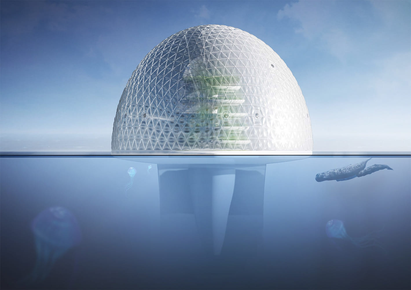 Seawater greenhouse agriculture with Ocean Distiller Farm