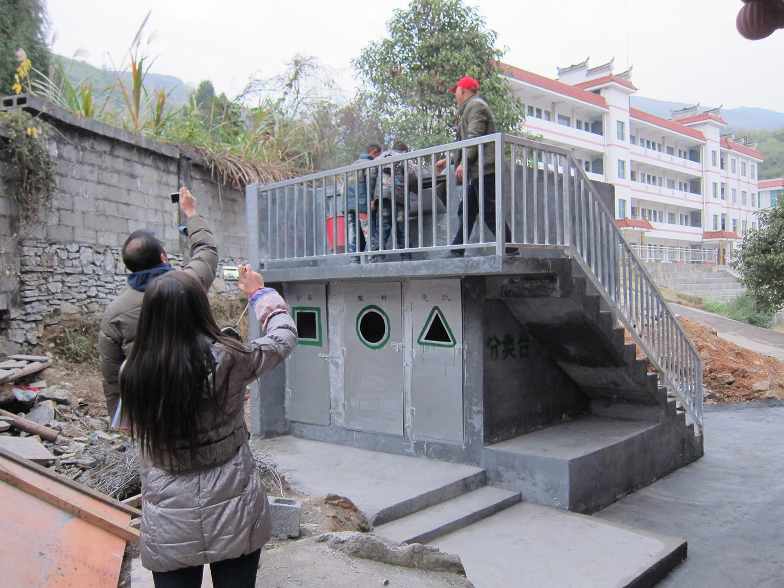 Waste Recycling Point for Village School | DOMAT community ...