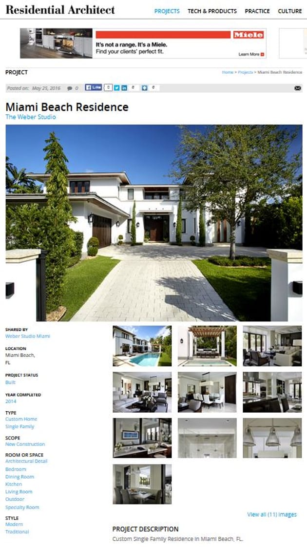 Residential Architect Magazine - Featured Project | The Weber Studio ...