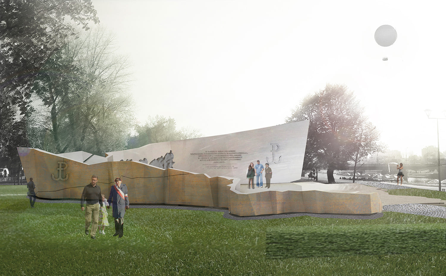 CSA’s “Ribbon of Memory” memorial in Krakow, Poland being built to ...