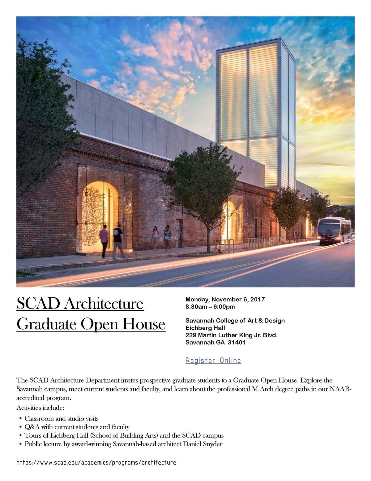 Graduate Open House | Savannah College of Art and Design | Archinect