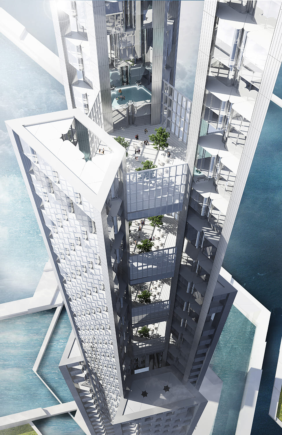 Cloud-harvesting skyscraper: renderings of proposed new sustainable ...