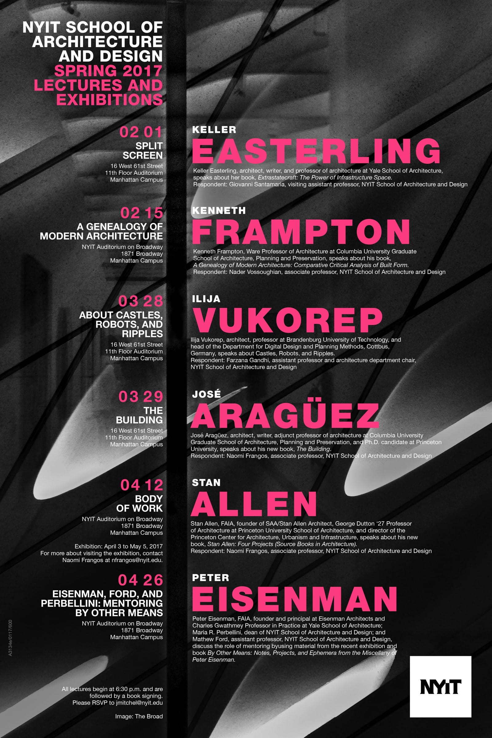 Get Lectured: NYIT, Spring '17 | News | Archinect