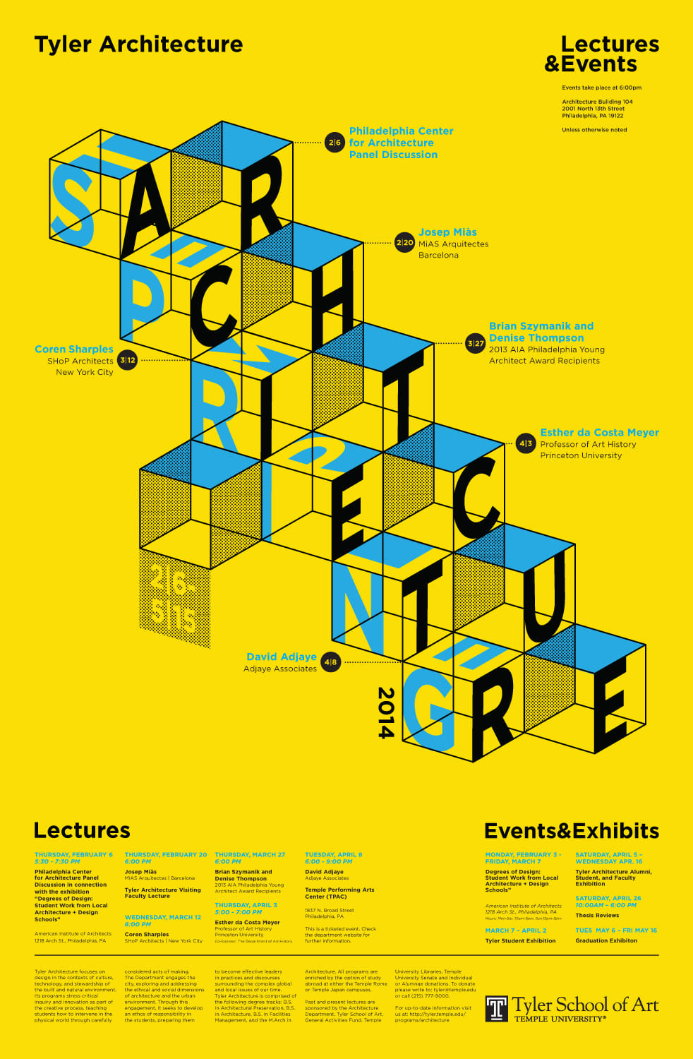 Get Lectured: Temple University, Spring '14 | Gallery | Archinect