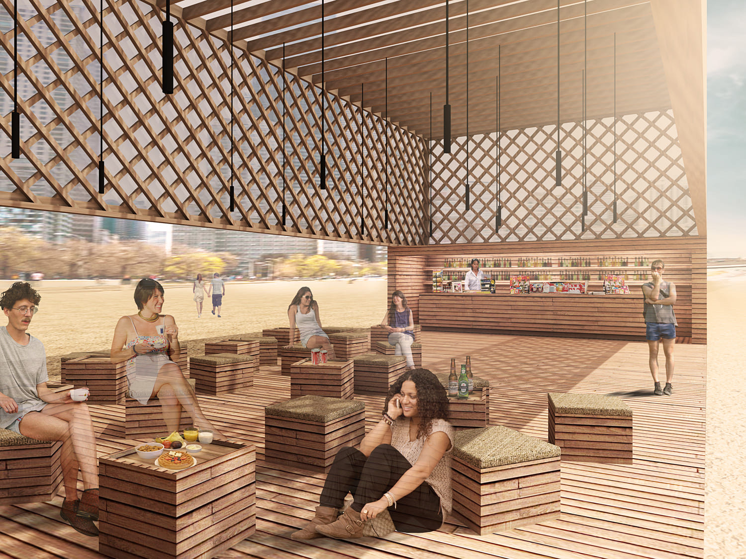 Team Ultramoderne's "Chicago Horizon" wins Chicago Lakefront Kiosk ...