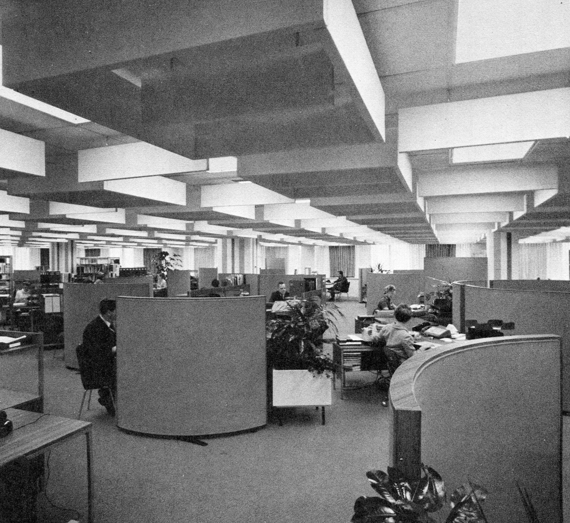 Office Landscape [Quickborner Team] late 60's - 70's | Gallery | Archinect