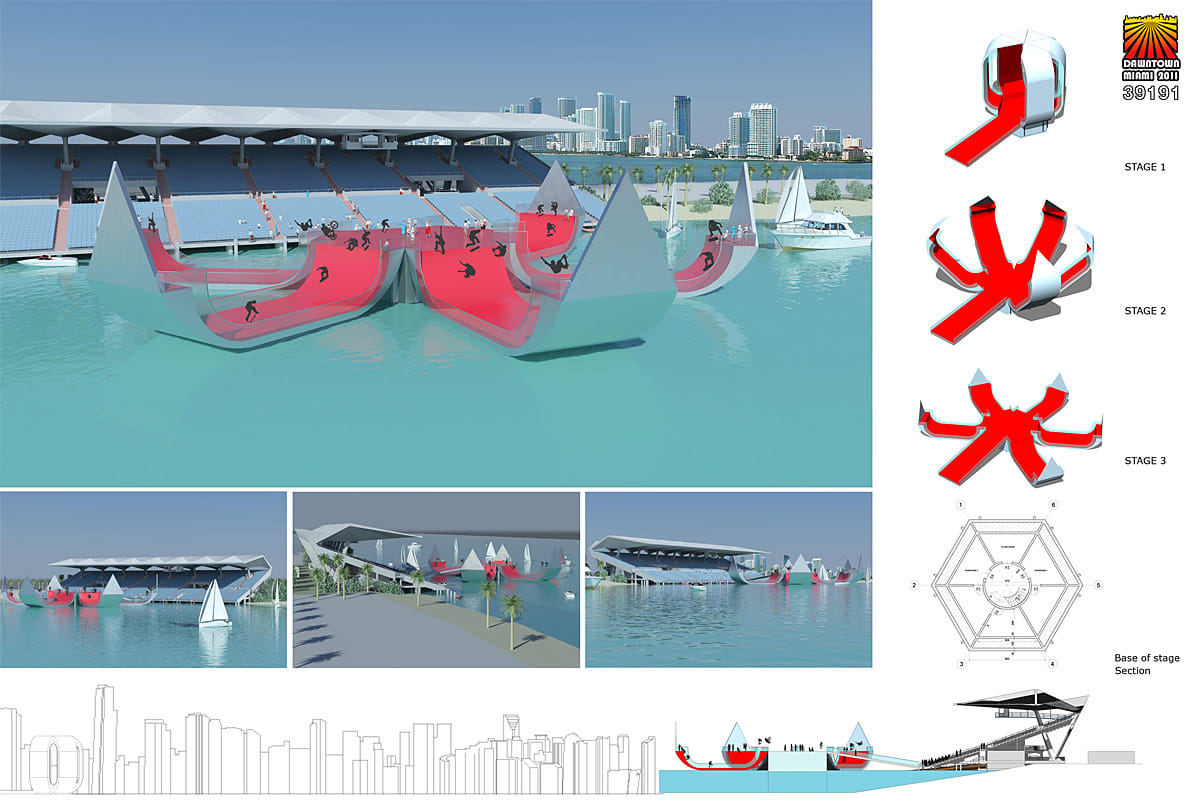 Winners of the 2011 DawnTown Miami Floating Stage Competition
