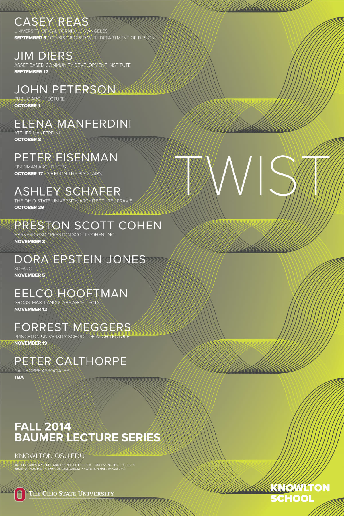 Get Lectured: Ohio State University, Fall '14 | News | Archinect