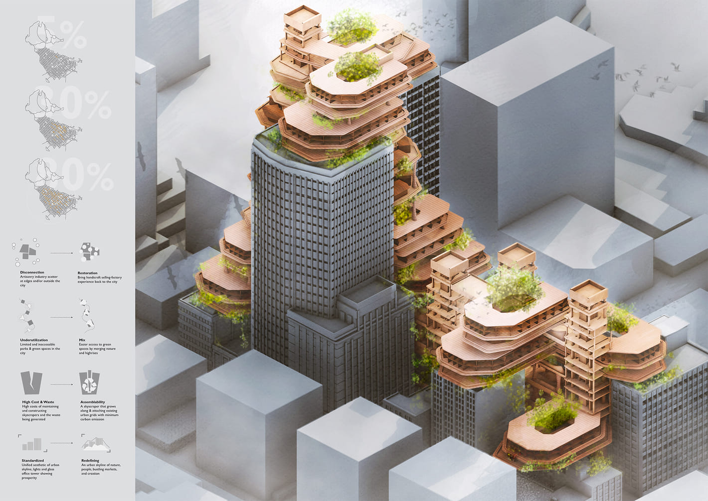 The winning SKYHIVE 2020 Skyscraper Challenge designs