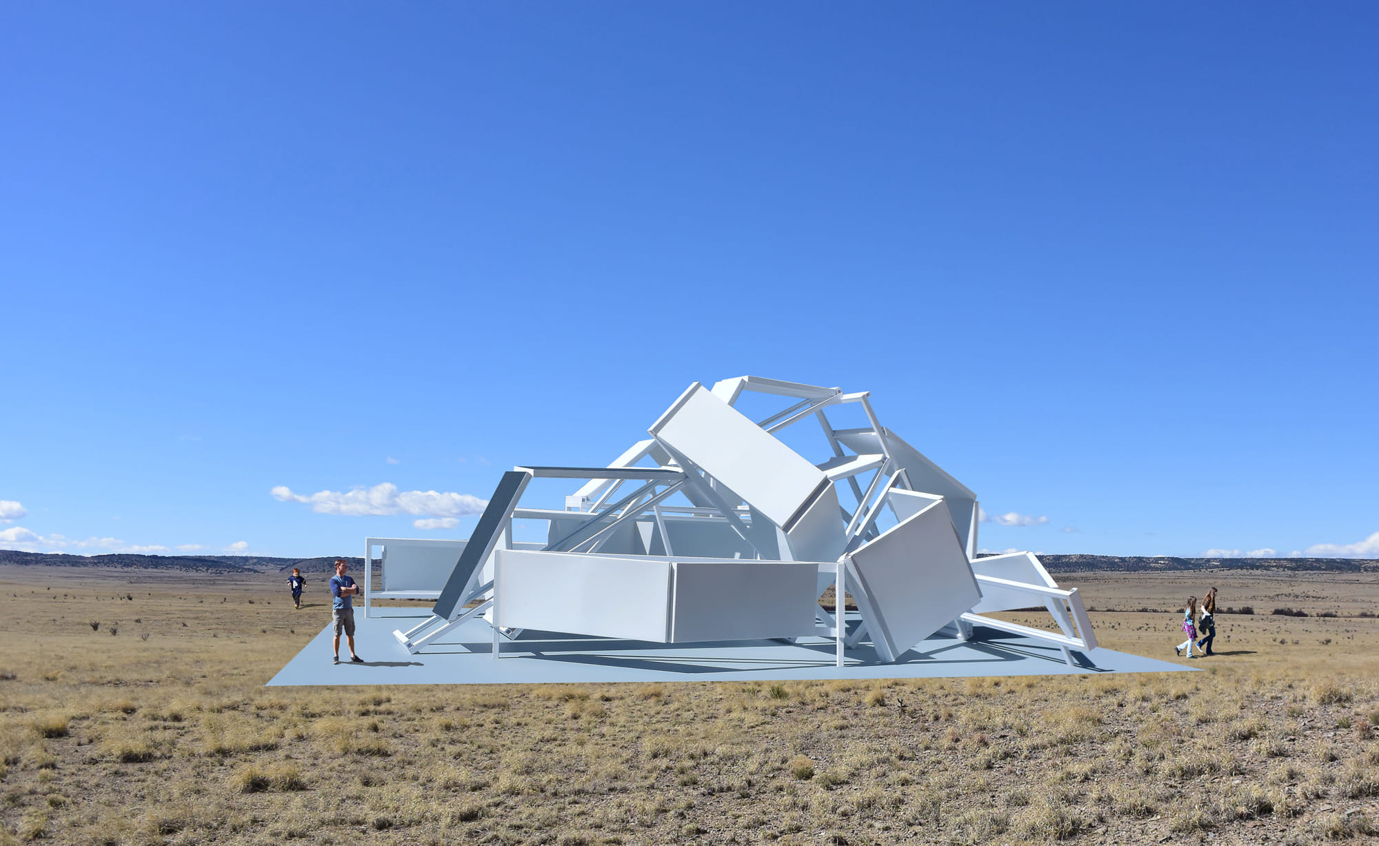 The Interactive Modular Folding Pavilion | michael jantzen | Archinect