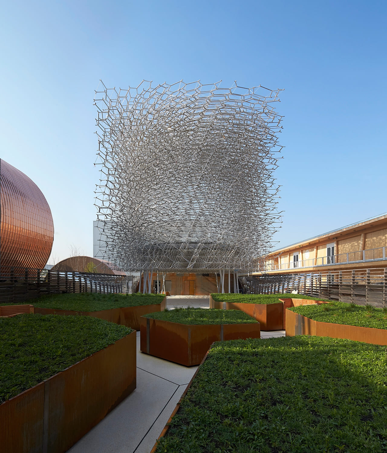 A peek into the UK's beehive-inspired pavilion for Milan Expo 2015 ...
