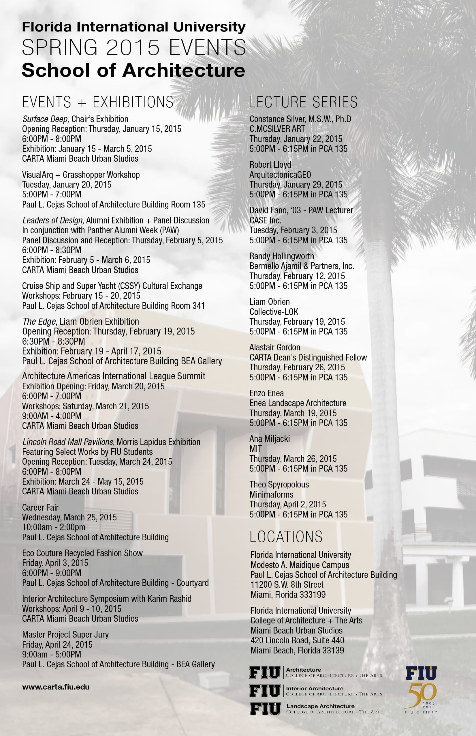 Get Lectured: Florida International University, Spring '15 | News ...