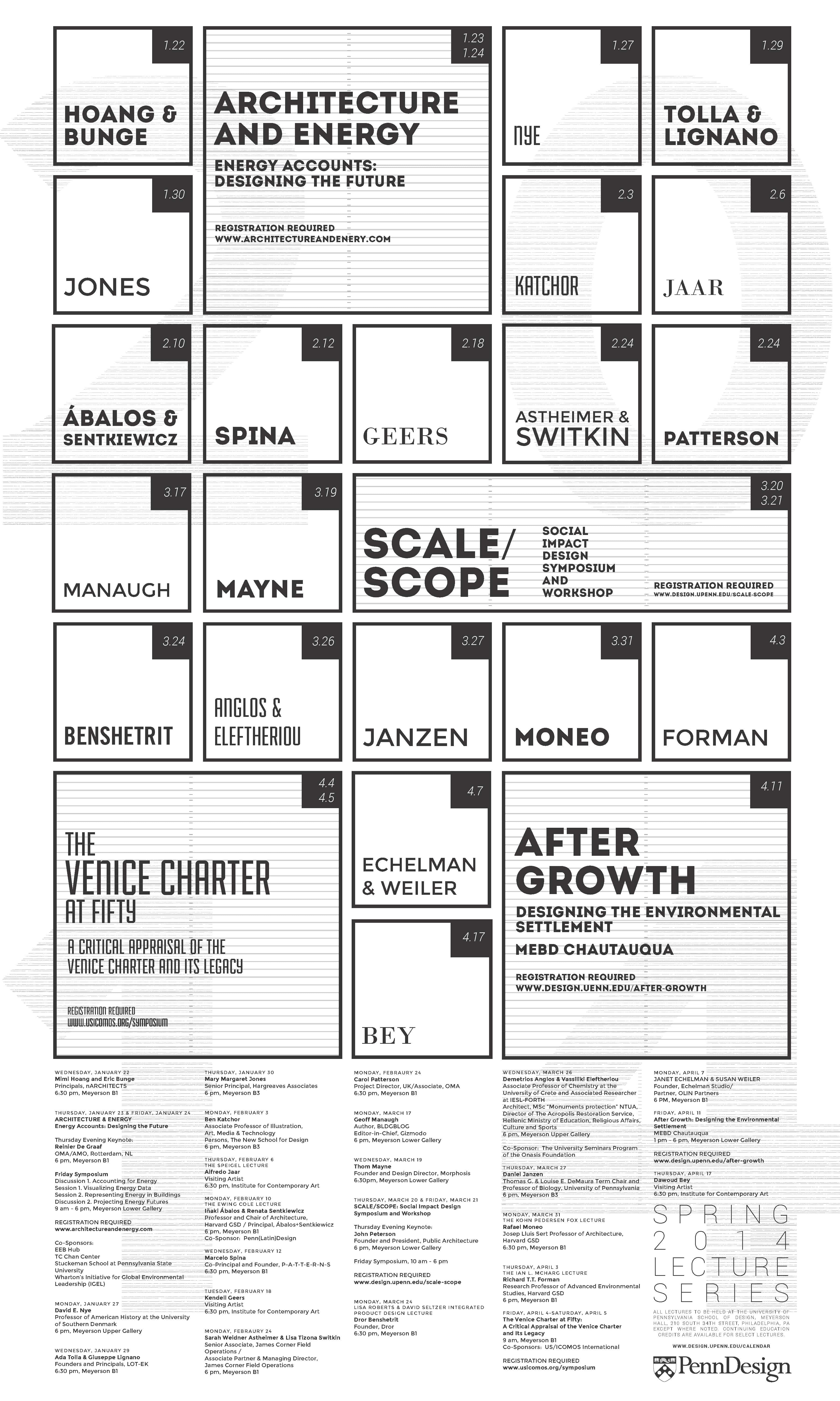 Get Lectured: PennDesign, Spring '14 | Gallery | Archinect