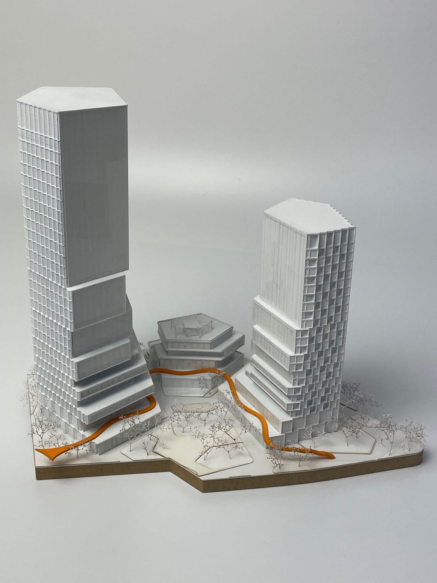 UNStudio wins competition for slender mixed-use towers in Düsseldorf