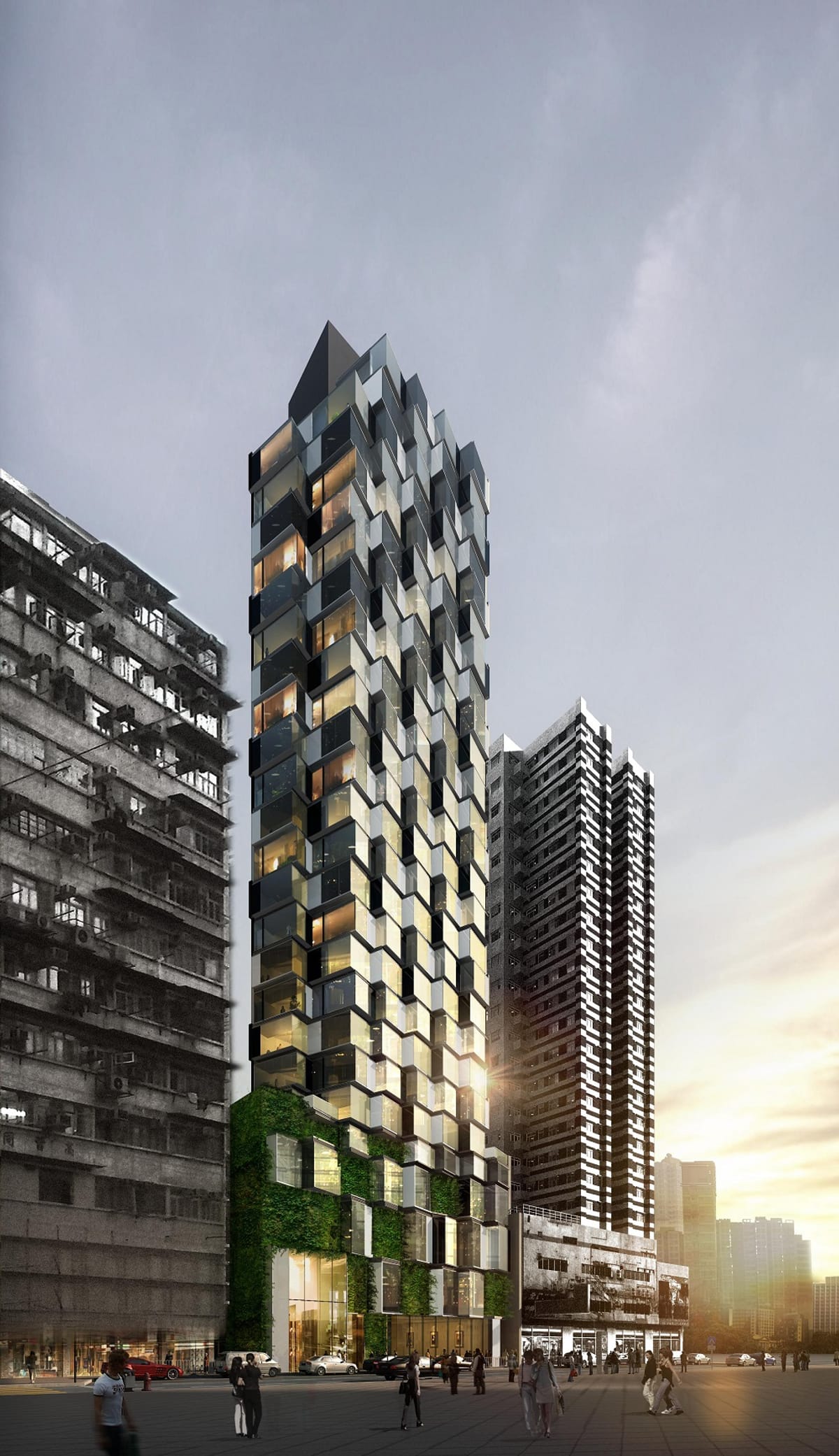 Aedas designs a serviced apartment building in one of the most densely ...