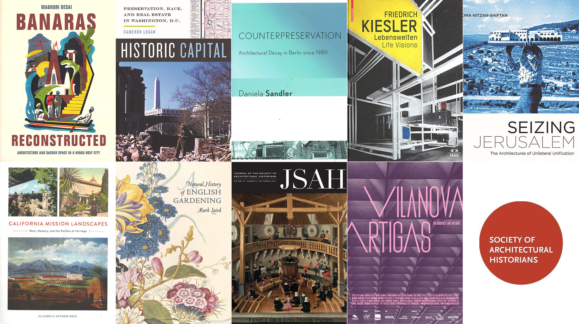 The winning titles of the 2019 Society of Architectural Historians ...