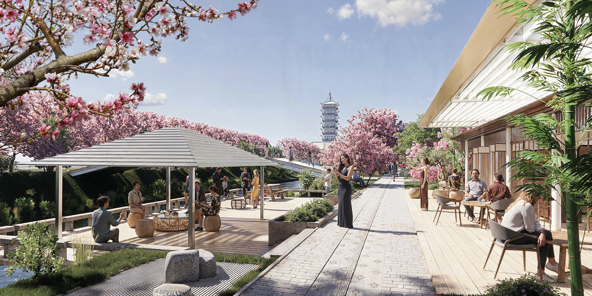 Foster + Partners designs new urban district around Shanghai temple and ...