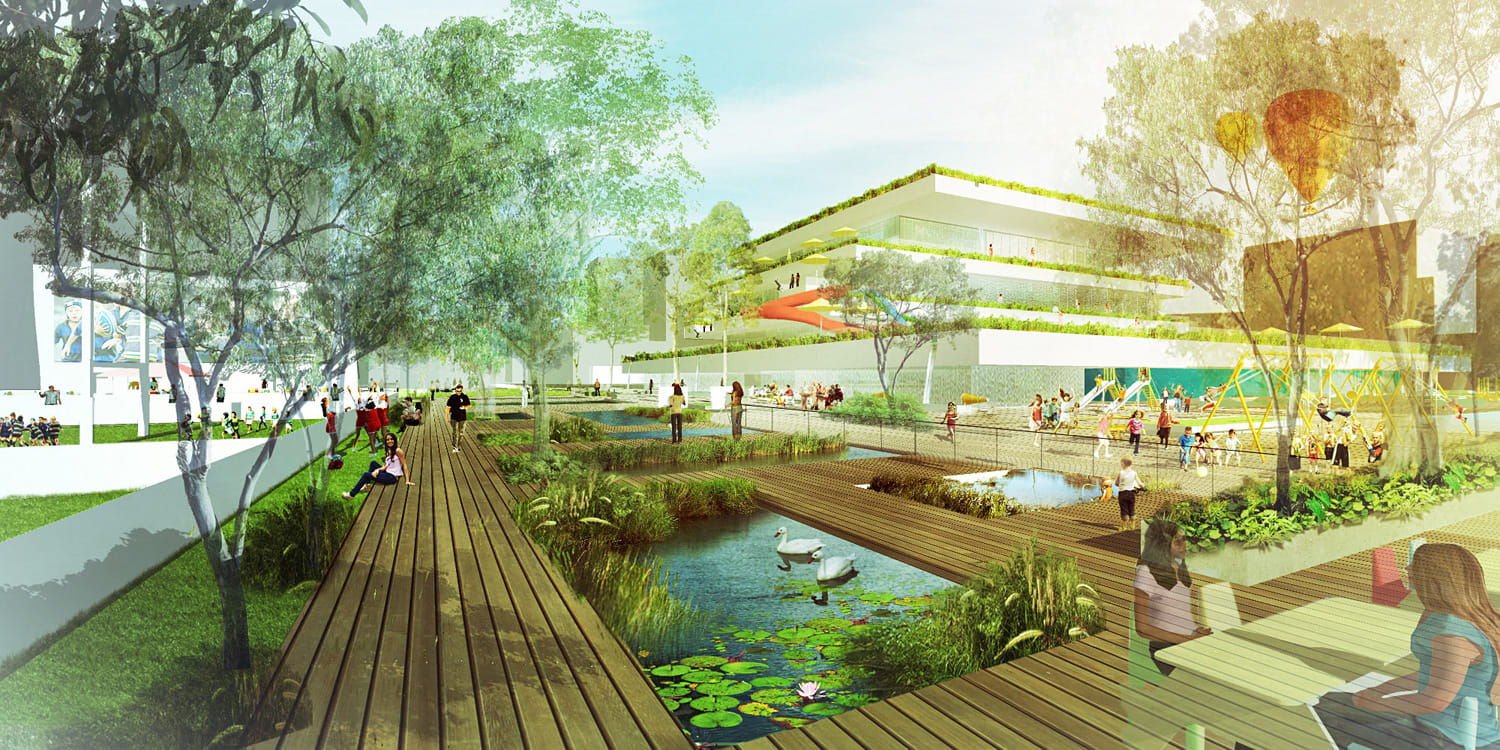 Green Square Design Competition Entry by Lockhart-Krause Architect