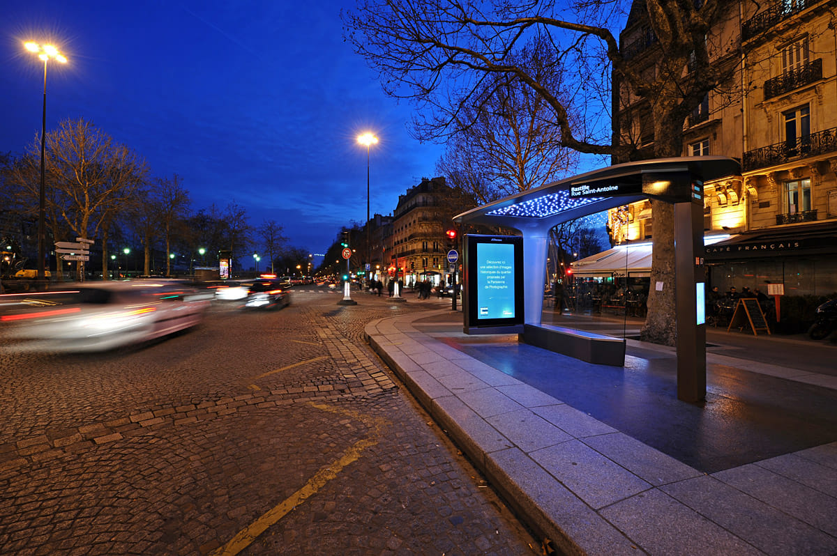 High Tech Bus Stop in Paris by Patrick Jouin | News | Archinect