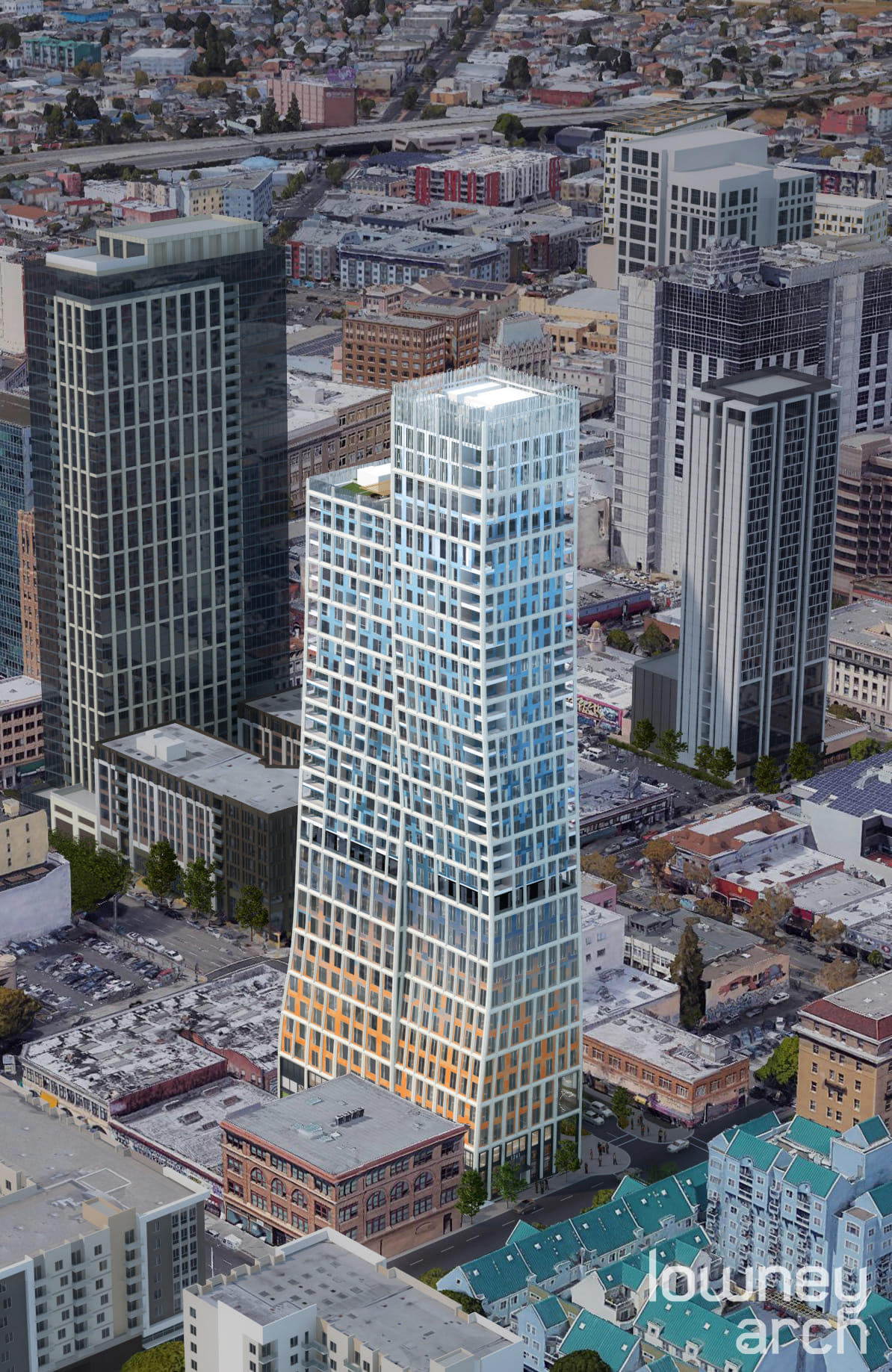 Plans submitted for tower to be Oakland's tallest | News | Archinect