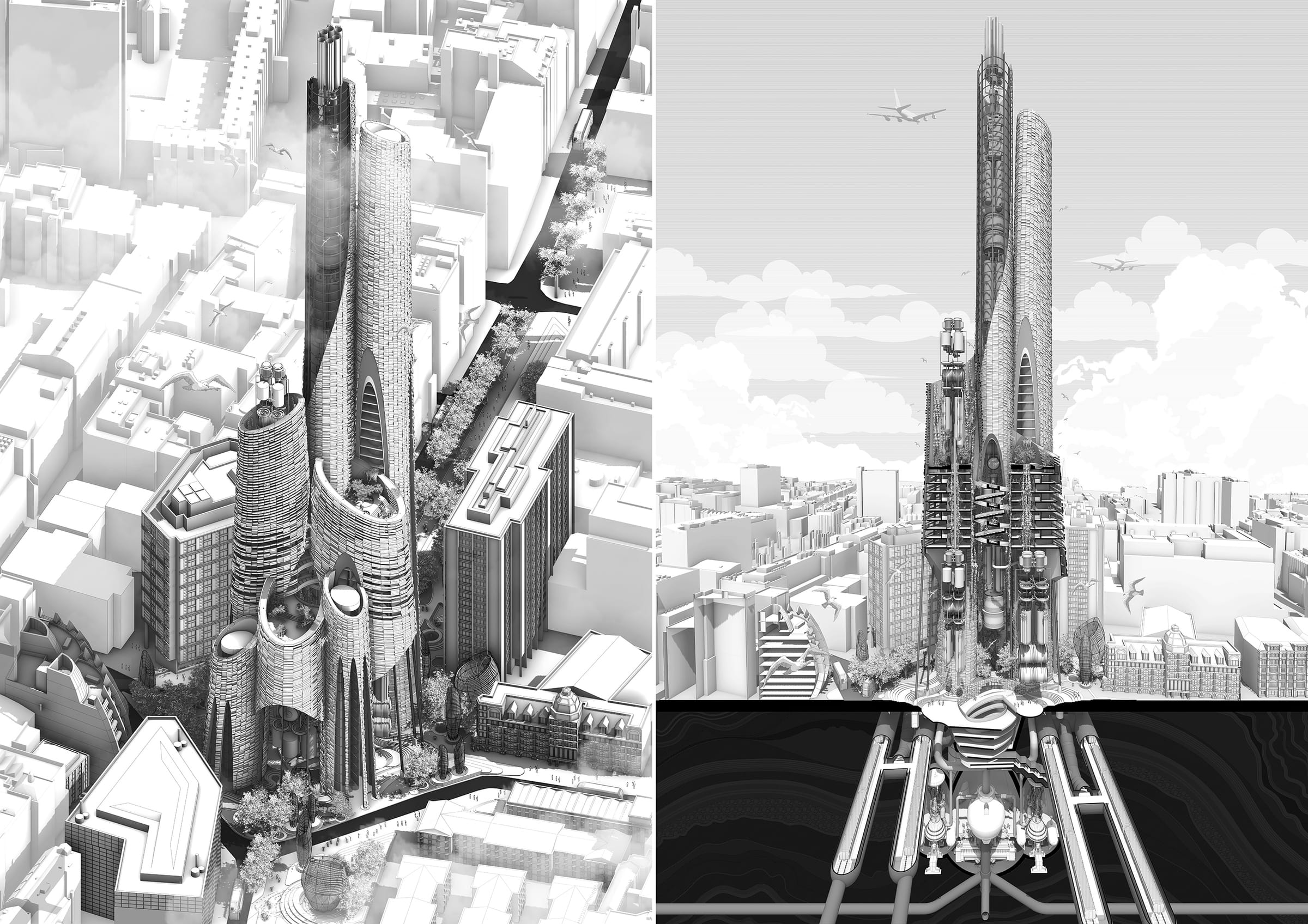 The winning SKYHIVE 2020 Skyscraper Challenge designs