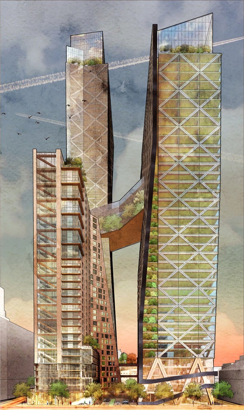 Hickok Cole Architects propose a group of timber skyscrapers for ...