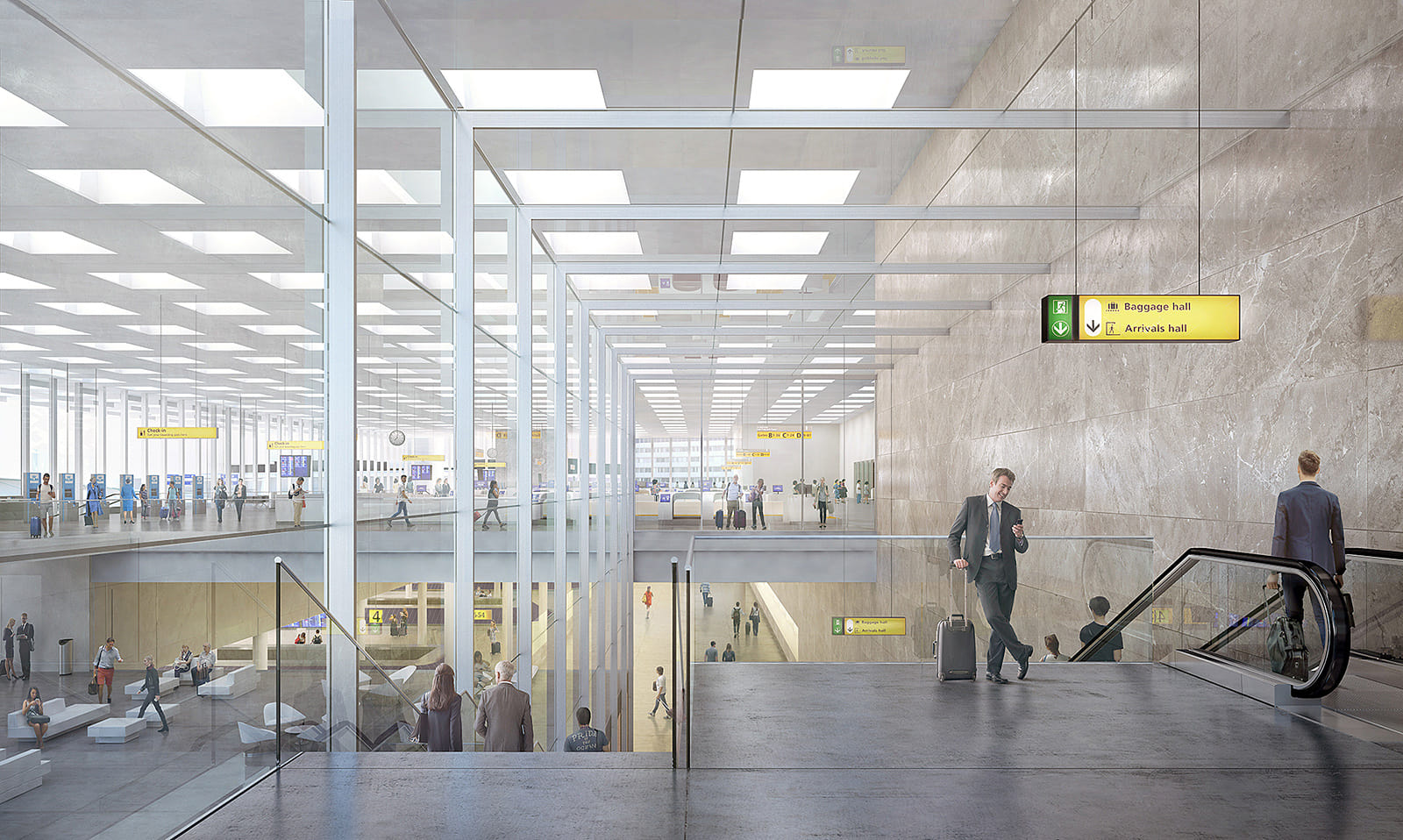 New images revealed of the winning Amsterdam Airport Schiphol Terminal ...