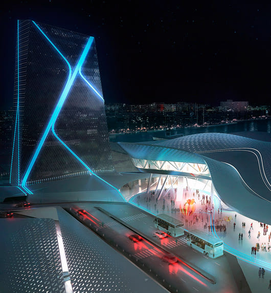 Kaohsiung Port Terminal Proposal by Asymptote Architecture