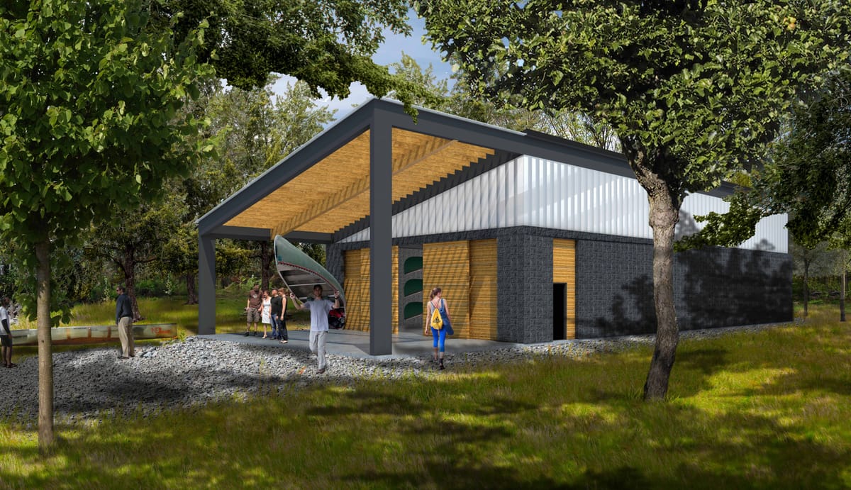 Boathouse at Springfield College | Amenta Emma Architects | Archinect