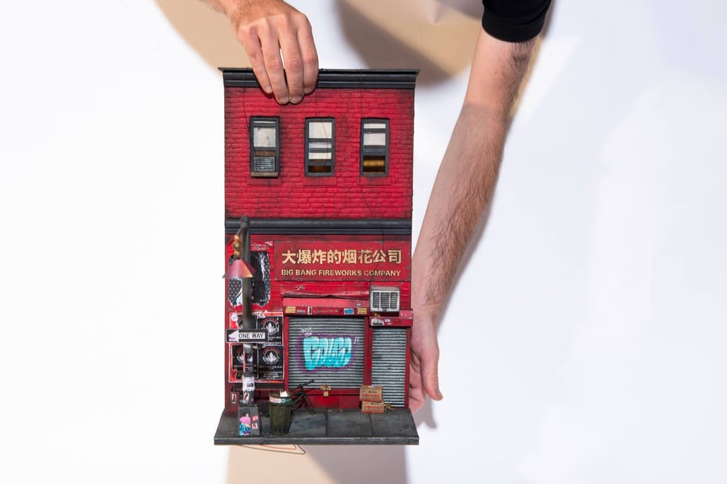 Artist Joshua Smith builds urban decay miniatures | News | Archinect