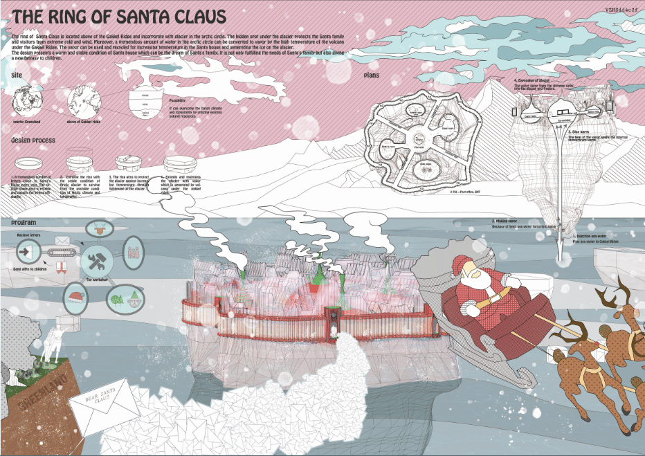 Santa Claus gets a residential upgrade in the House of Santa design ...