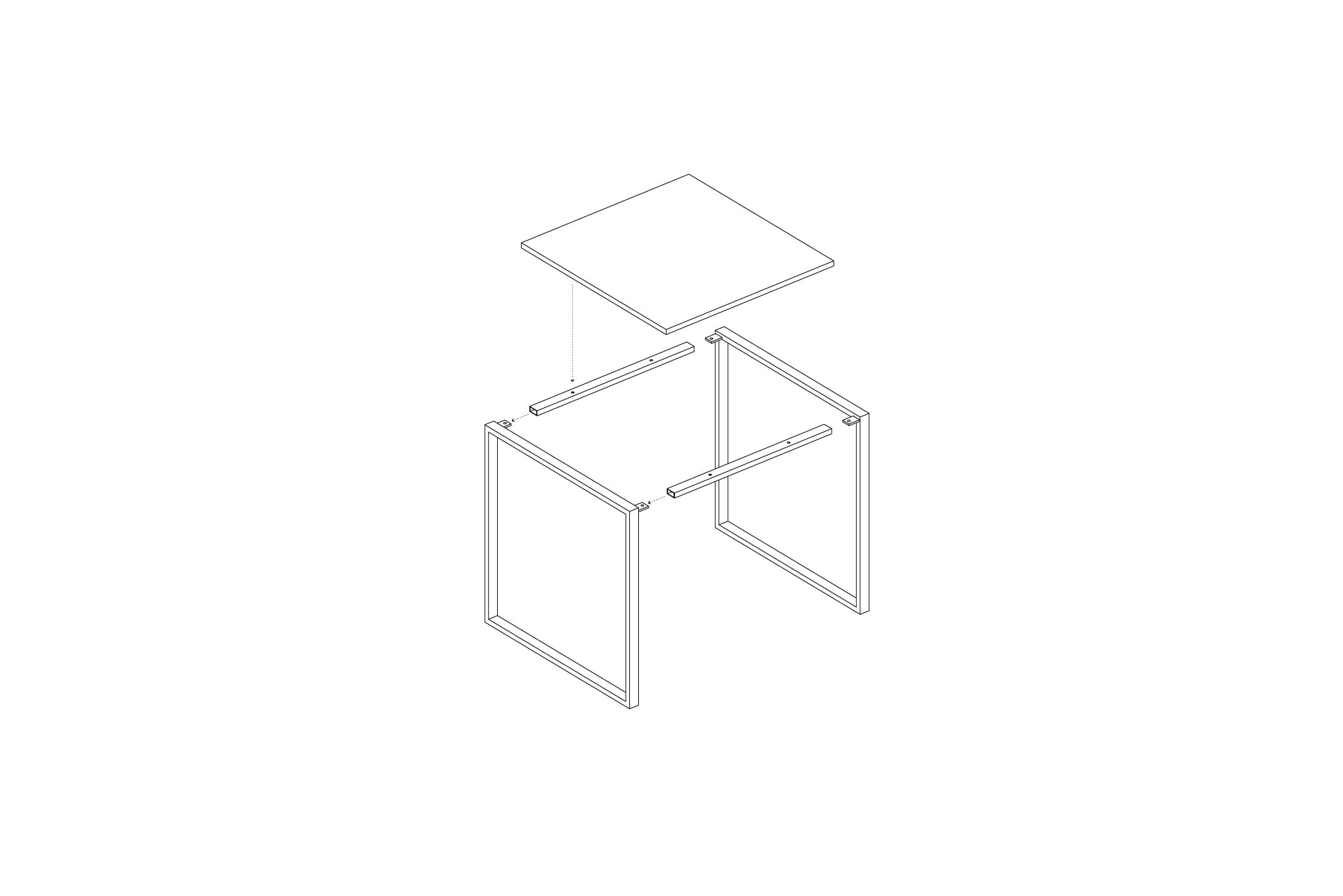 Steel Tube Table | SYNECDOCHE | Archinect